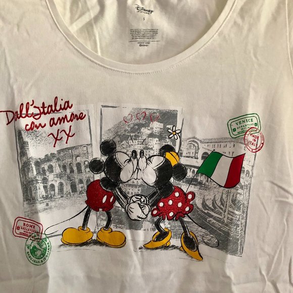 Disney | Tops | Disney Store Italy Mickey Mouse Minnie Mouse | Poshmark